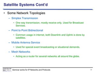 IP based communications over satellites | PPTX