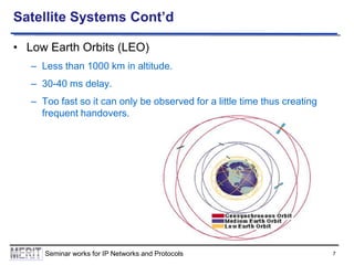 IP based communications over satellites | PPTX