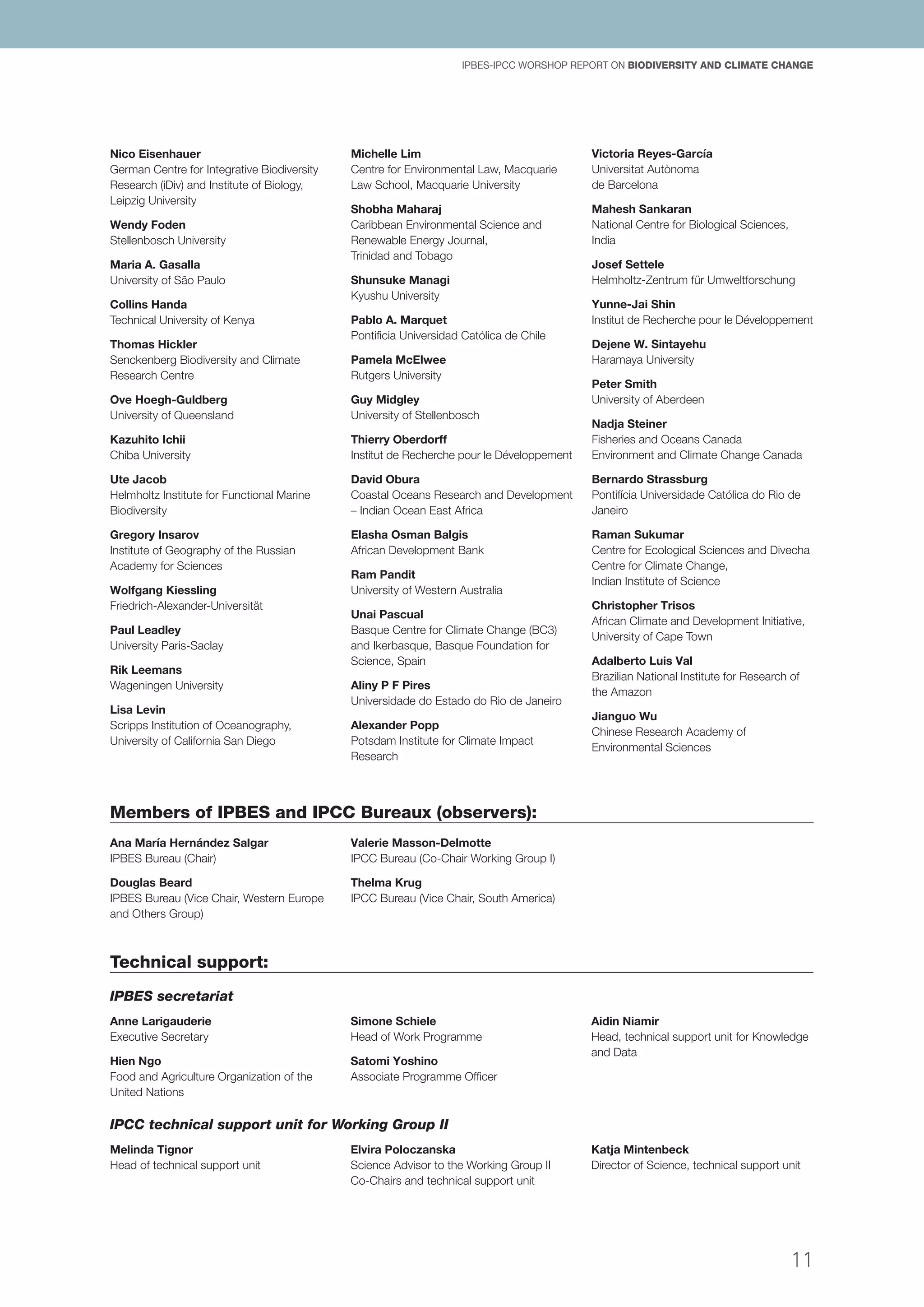 IPBES & IPCC : Biodiversity and Climate change report | PDF