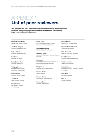 IPBES & IPCC : Biodiversity and Climate change report | PDF ...