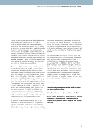IPBES & IPCC : Biodiversity and Climate change report | PDF
