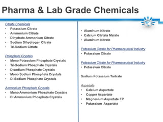 IP BP USP PHARMA GRADE CHEMICALS PAT IMPEX | PPT