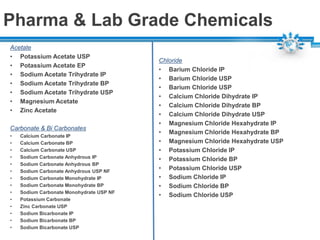 IP BP USP PHARMA GRADE CHEMICALS PAT IMPEX | PDF