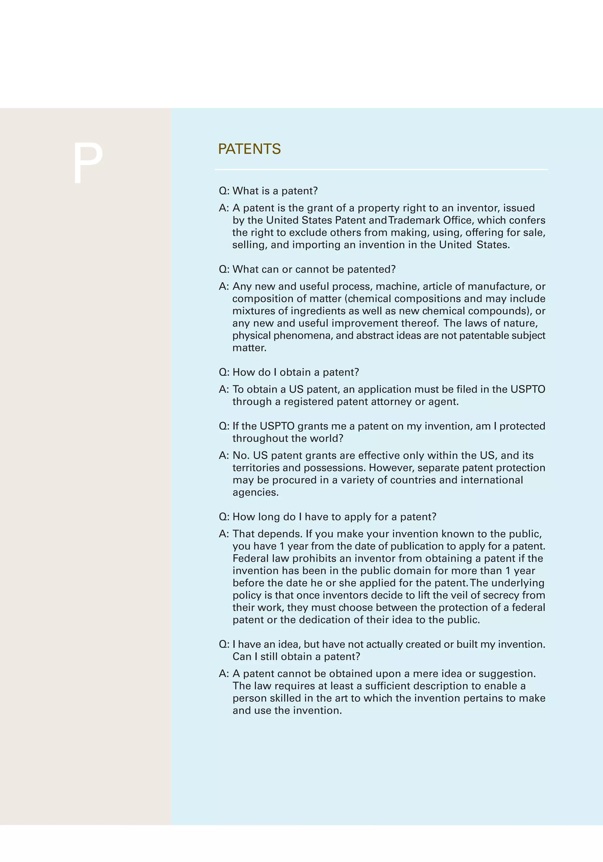 Intellectual Property Brochure | PDF