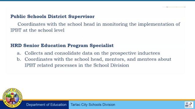 Inductin Program for Beginning Teachers PPT | PPT