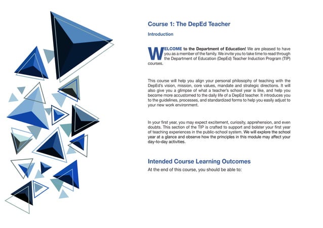 The teacher induction program - course 1 | PDF
