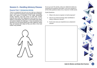 The teacher induction program - course 1 | PDF