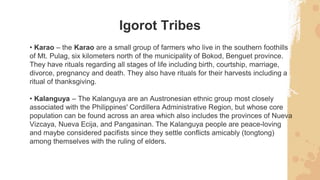 Selected IPs from the Northern Philippines | PPTX