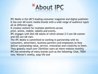 IPC | PPTX | Media Industry | Industries