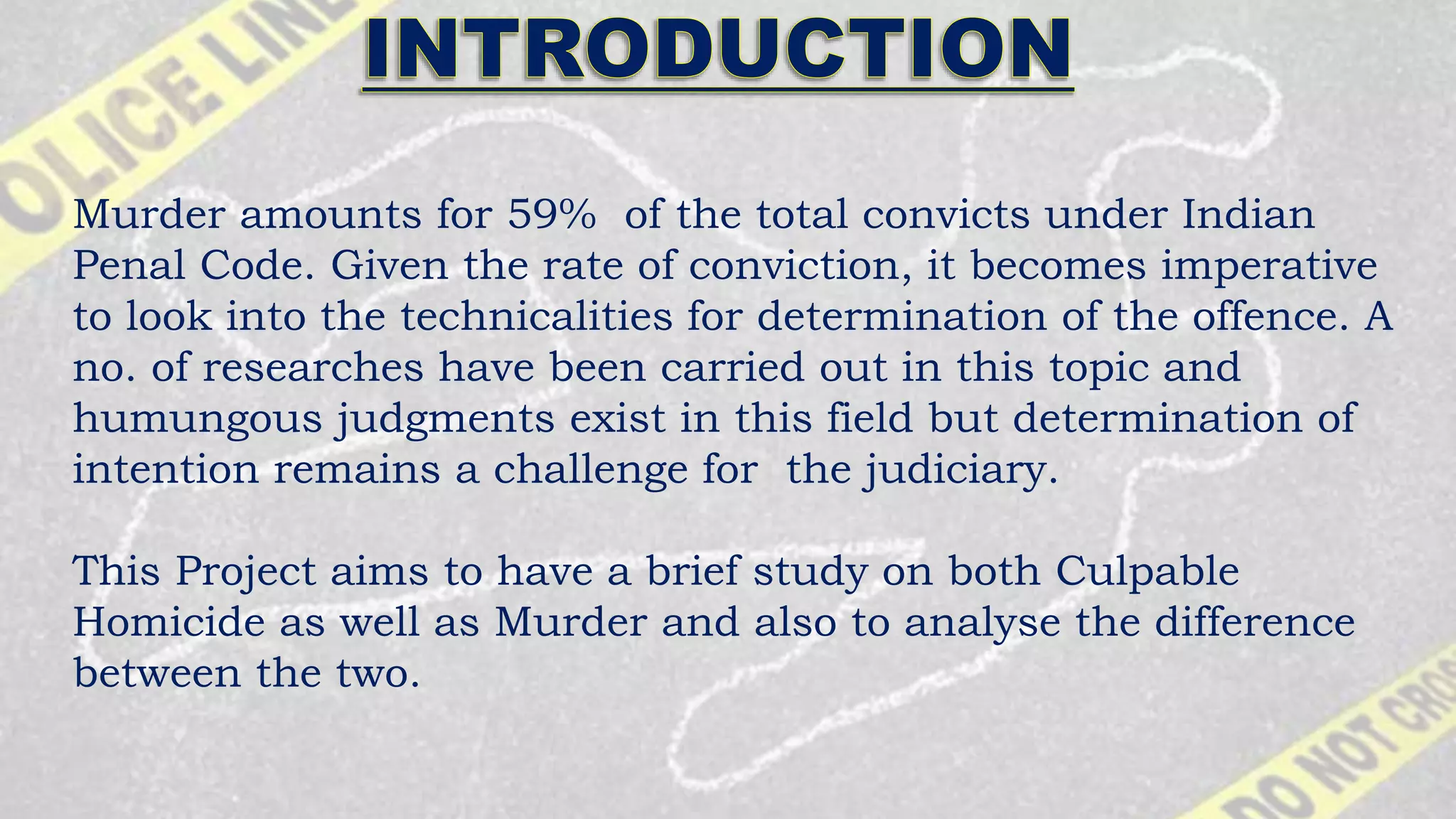 Culpable Homicide and Murder | PPTX