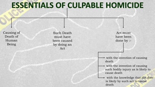 Culpable Homicide and Murder | PPTX | Crime & Harmful Acts to ...