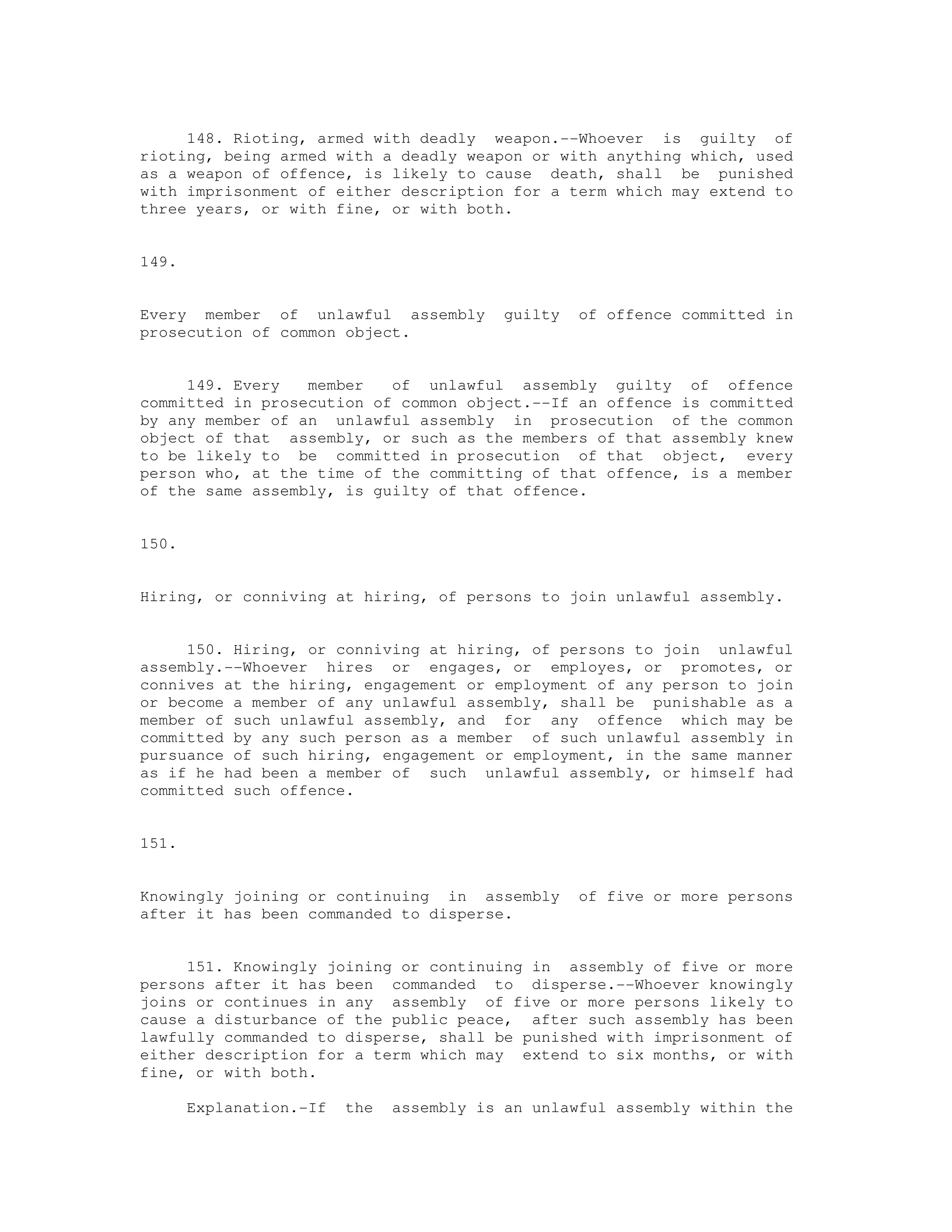 Bare Act- The Indian Penal Code, 1860 | PDF