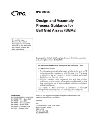 IPC-7095E-2024 EN Design and Assembly Process Guidance for Ball Grid ...