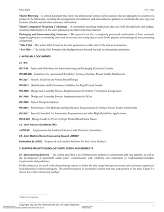 IPC-7352_2023 Generic Guideline for Land Pattern Designpdf | PDF