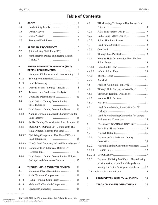 IPC-7352_2023 Generic Guideline for Land Pattern Designpdf | PDF ...