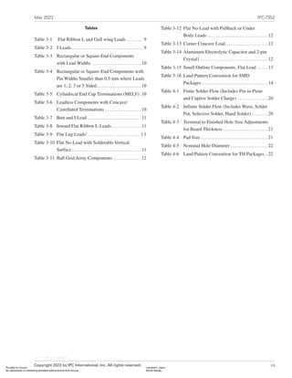 IPC-7352_2023 Generic Guideline for Land Pattern Designpdf | PDF