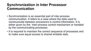 inter-process communication approaches and its usage | PPT