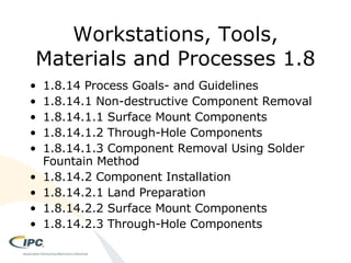 IPC 7711/7721 Revision B Rework, Modification & Repair of Electronic ...