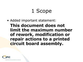 IPC 7711/7721 Revision B Rework, Modification & Repair of Electronic ...