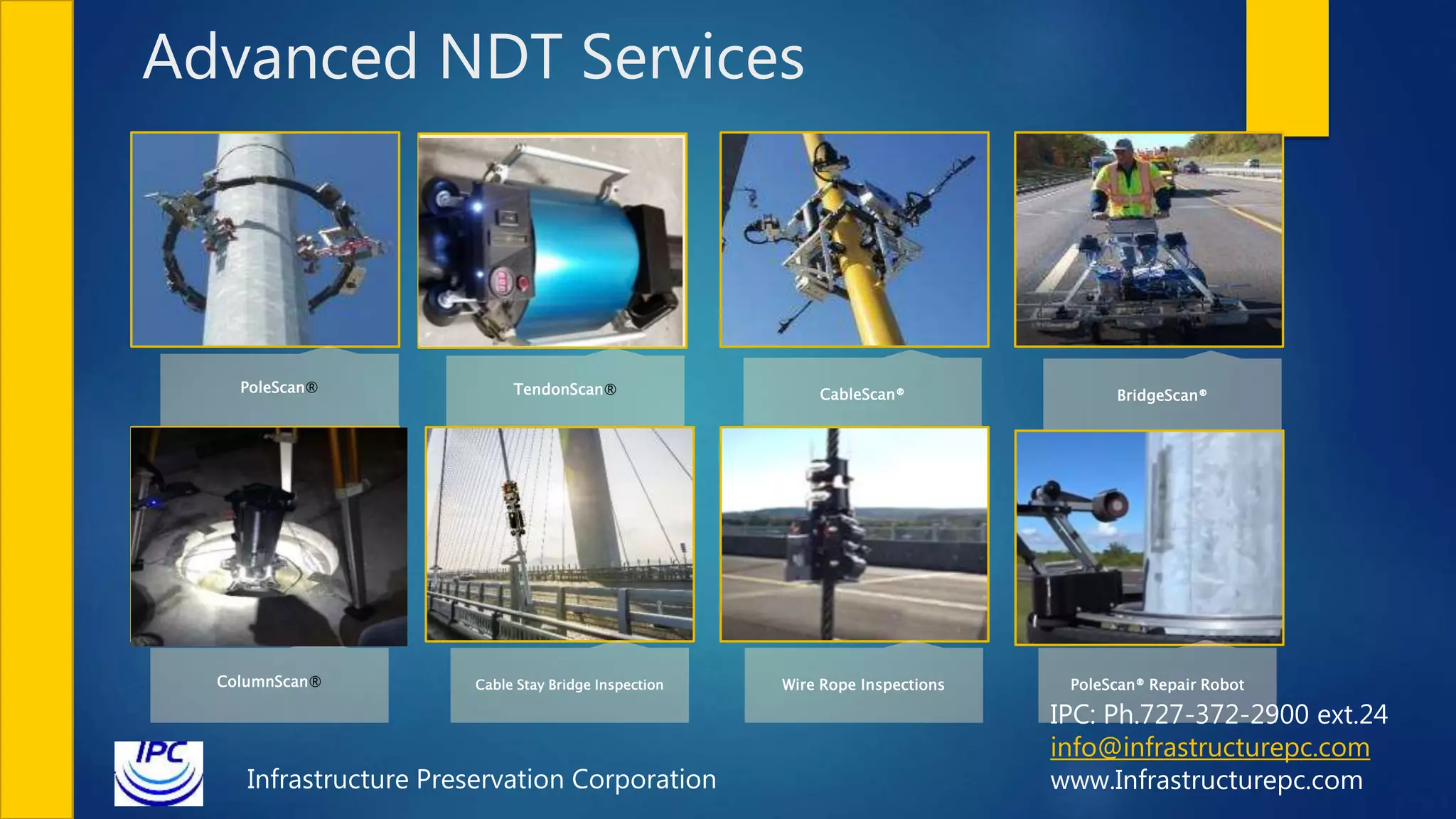 Bridge inspection using robotics and nondestructive testing | PPT