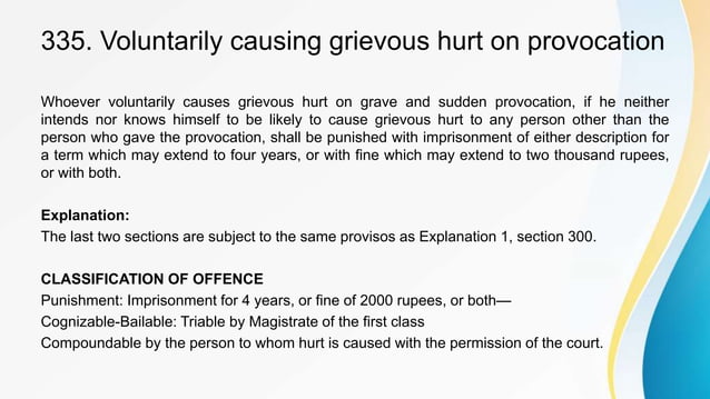 IPC sec 335, 336 | PPT