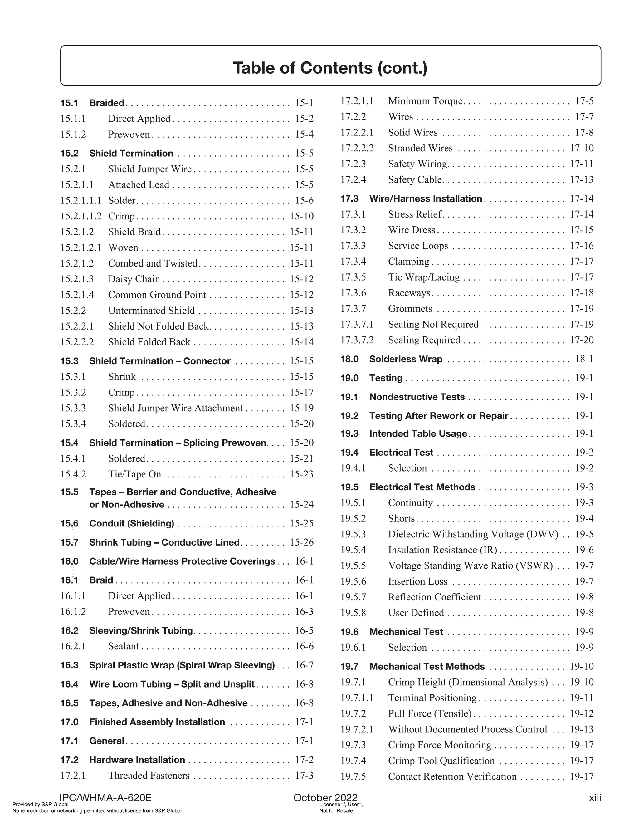 IPC-WHMA-A-620E EN. Requirements and acceptance for cable and wire ...
