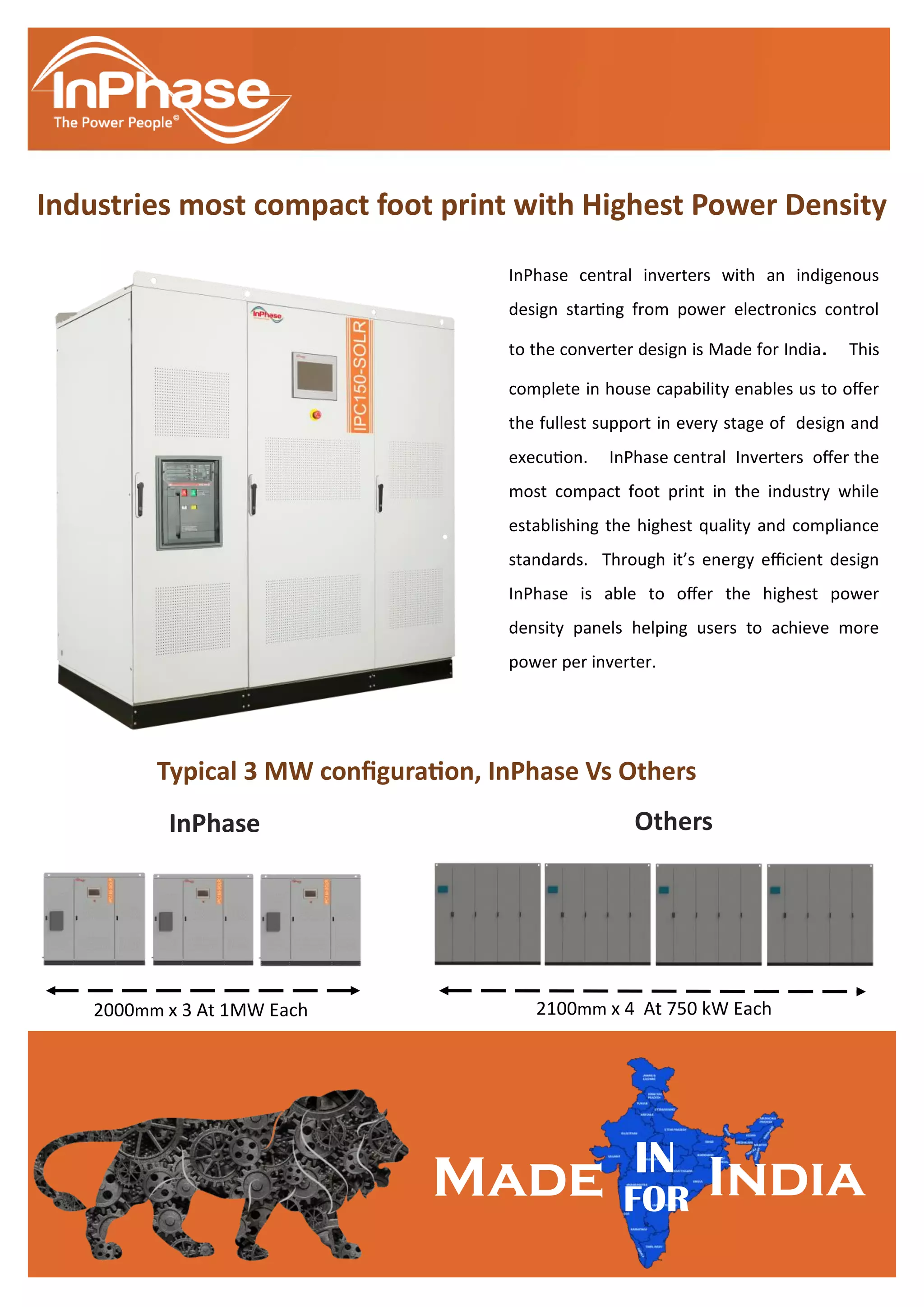 Central Grid Tie Solar Inverter - InPhase Power | PDF