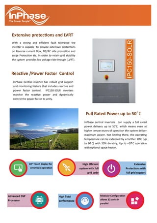 Central Grid Tie Solar Inverter - InPhase Power | PDF