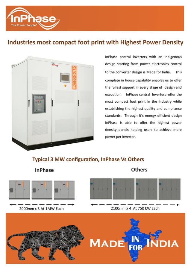 Central Grid Tie Solar Inverter - InPhase Power | PDF