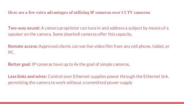 Ip camera and how do they work | PPT