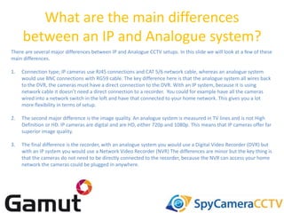 SpyCameraCCTV Guide to IP Cameras | PPT