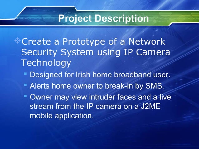 Ip camera security system presentation 1 | PPT | Operating Systems ...