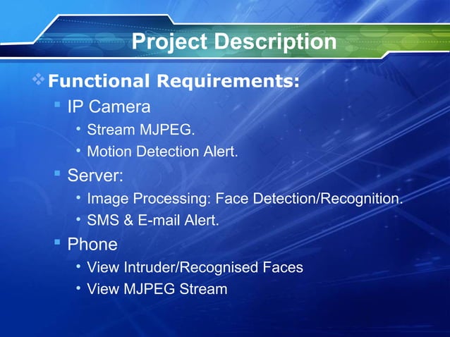 Ip camera security system presentation 1 | PPT | Operating Systems ...