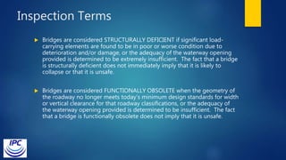 Ipc bridge inspection presentation 2018 | PPTX