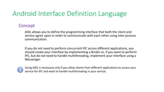 Inter Process Communication (IPC) in Android | PPT