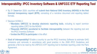 Overview of the IPCC Inventory Software for National Greenhouse Gas ...