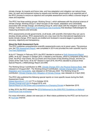 IPCC AR6 : PressRelease Synthesis Report | PDF
