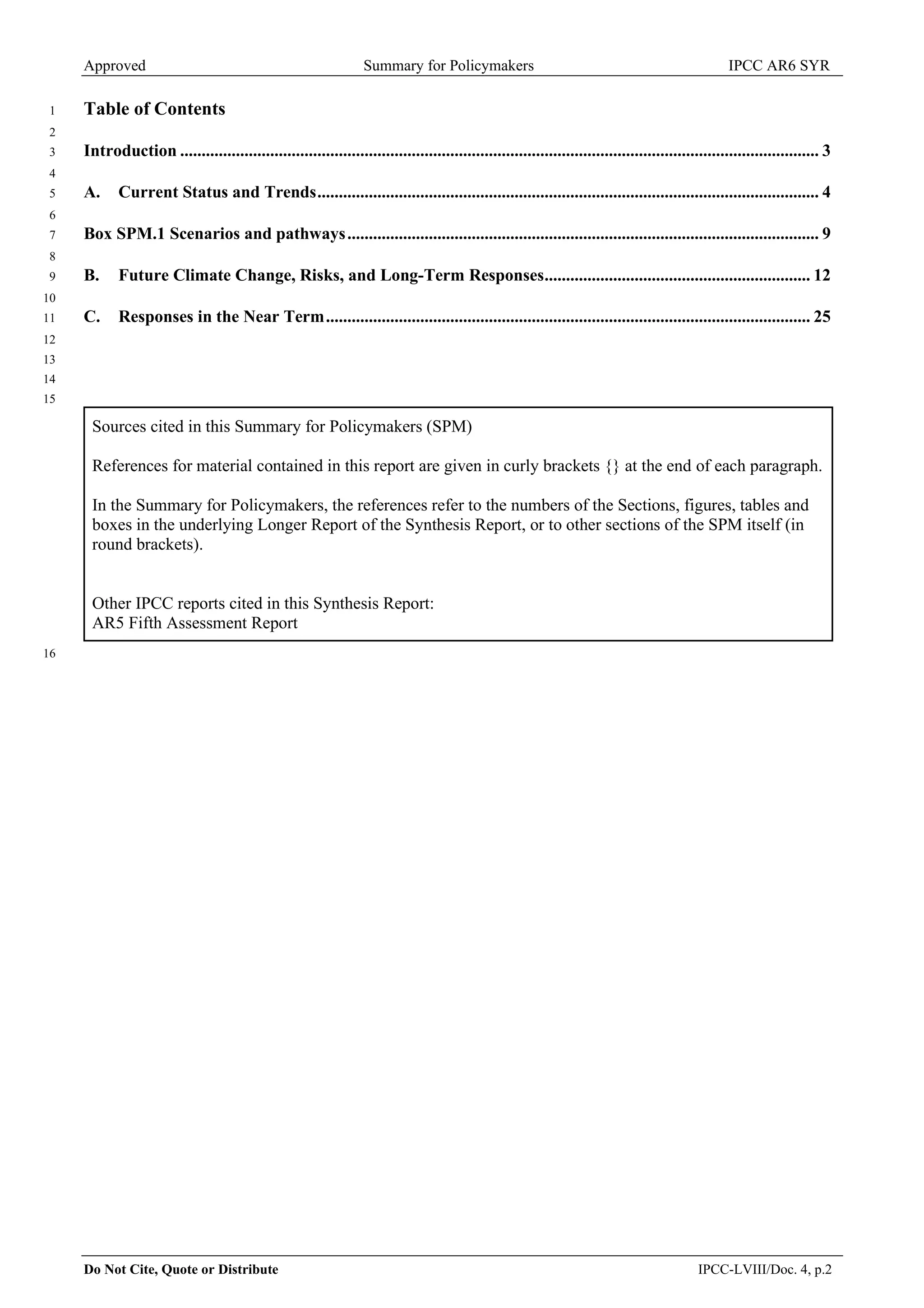 IPCC AR6 Synthesis Report: Summary for Policy Makers | PDF