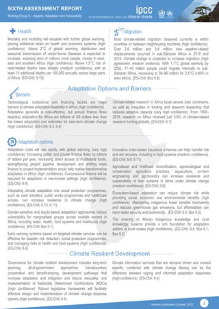 IPCC AR6 – Africa Climate Impacts: Water, Heat and Food-System Stress | PDF