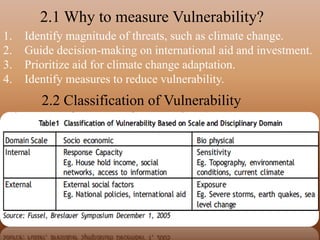 Methodological Framework for Assessing Vulnerability to Climate Change ...