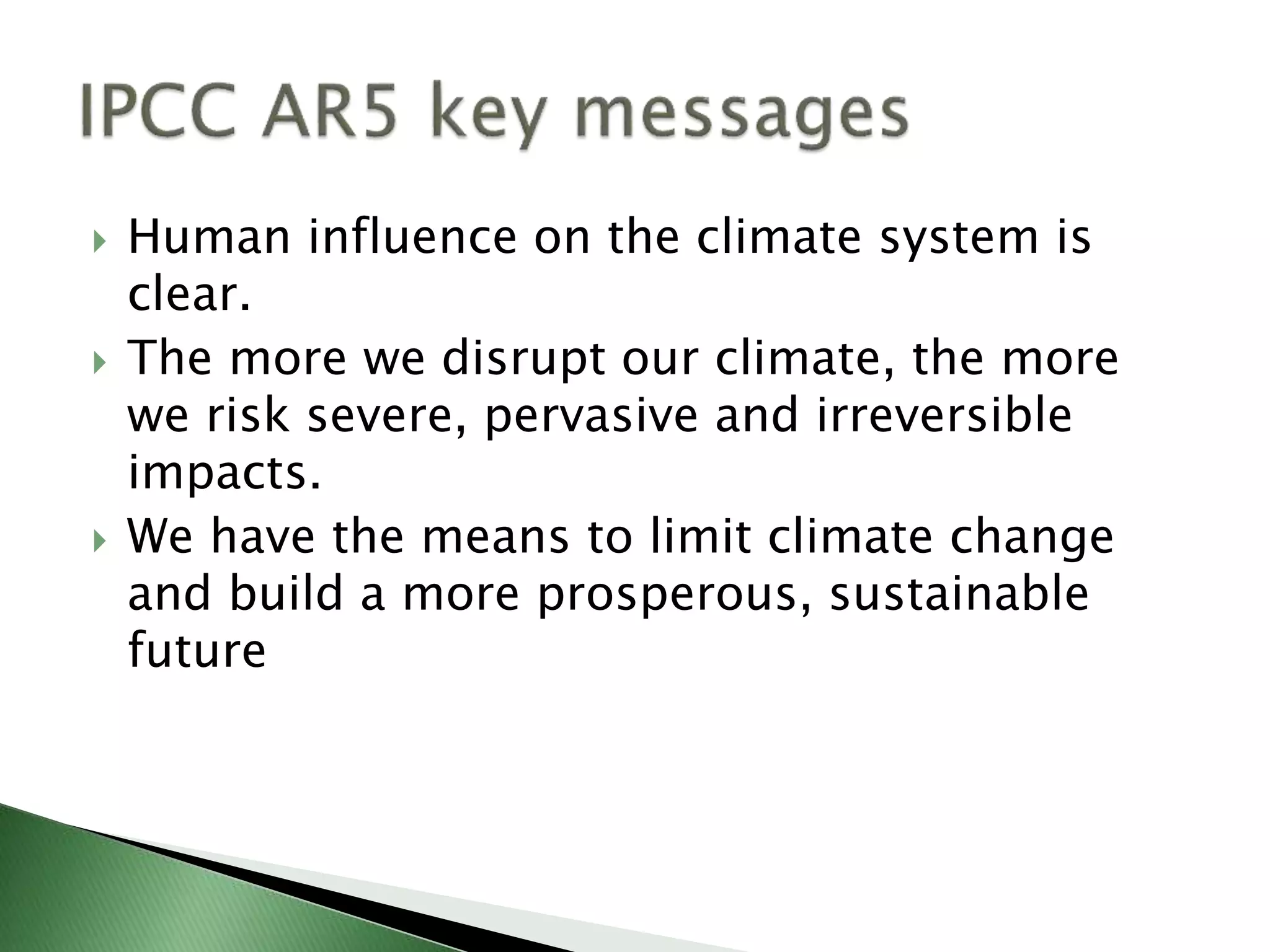 Ipcc initiative in climate change mitigation | PPT
