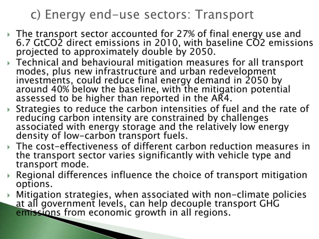 Ipcc initiative in climate change mitigation | PPT