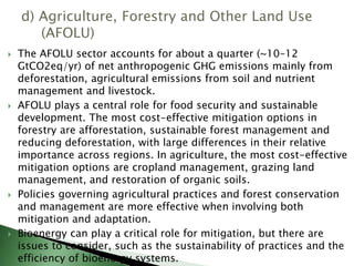 Ipcc initiative in climate change mitigation | PPT