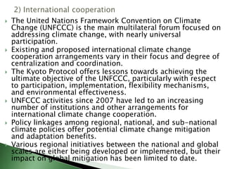 Ipcc initiative in climate change mitigation | PPT