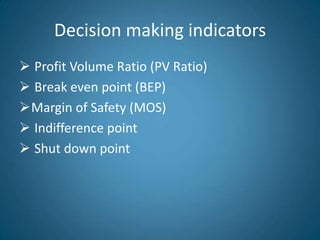 Marginal Costing for IPCC | PPT