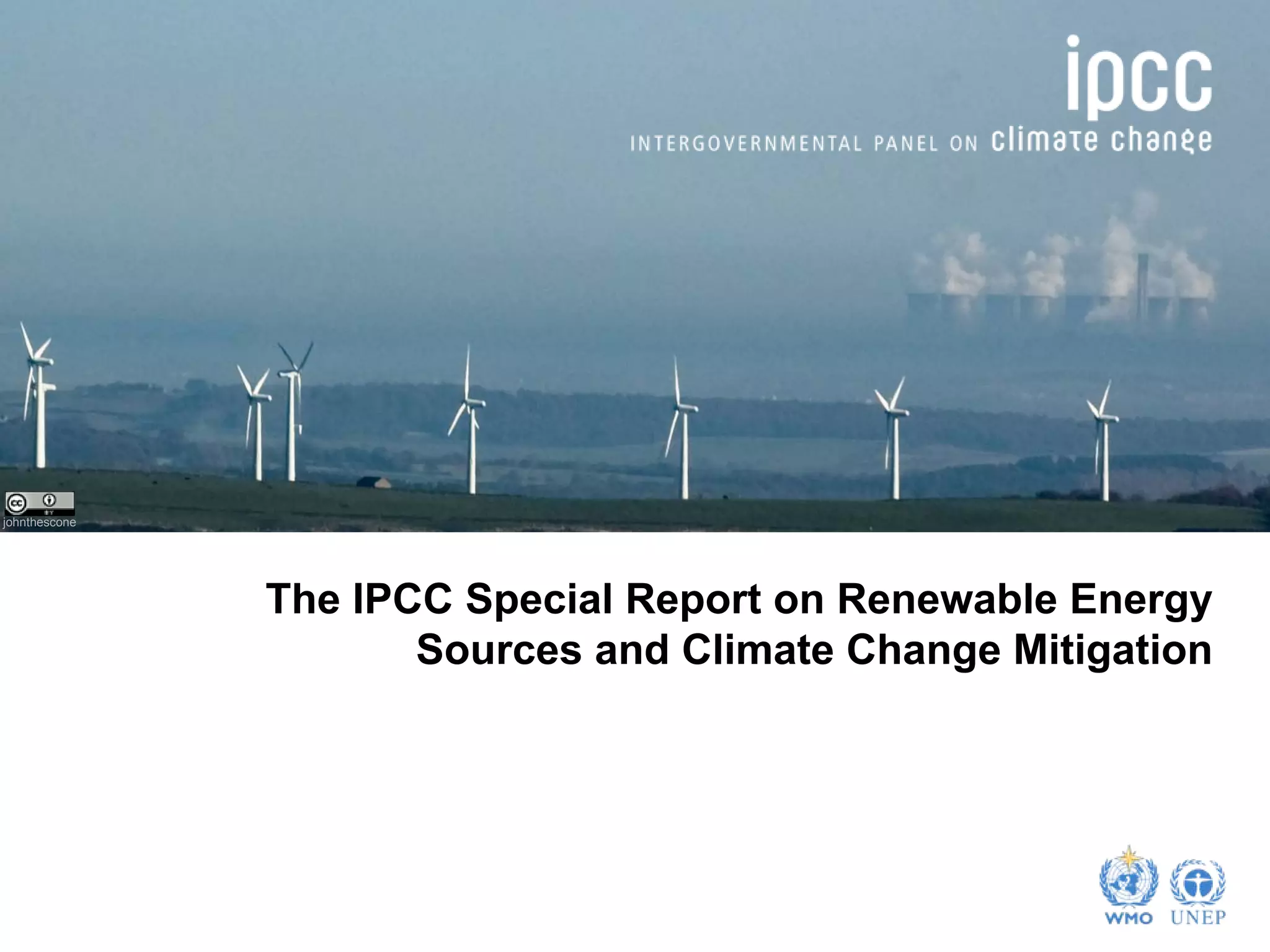 IPCC special report on renewable energy sources | PPT IPCC special report on renewable energy sources | PPT
