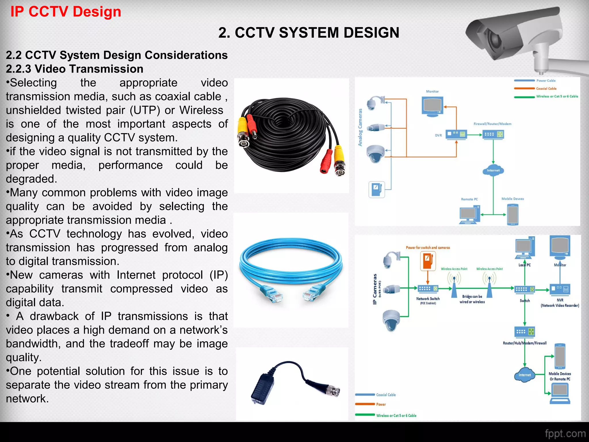 Ip cctv design full course by eng nader elmansi | PPT