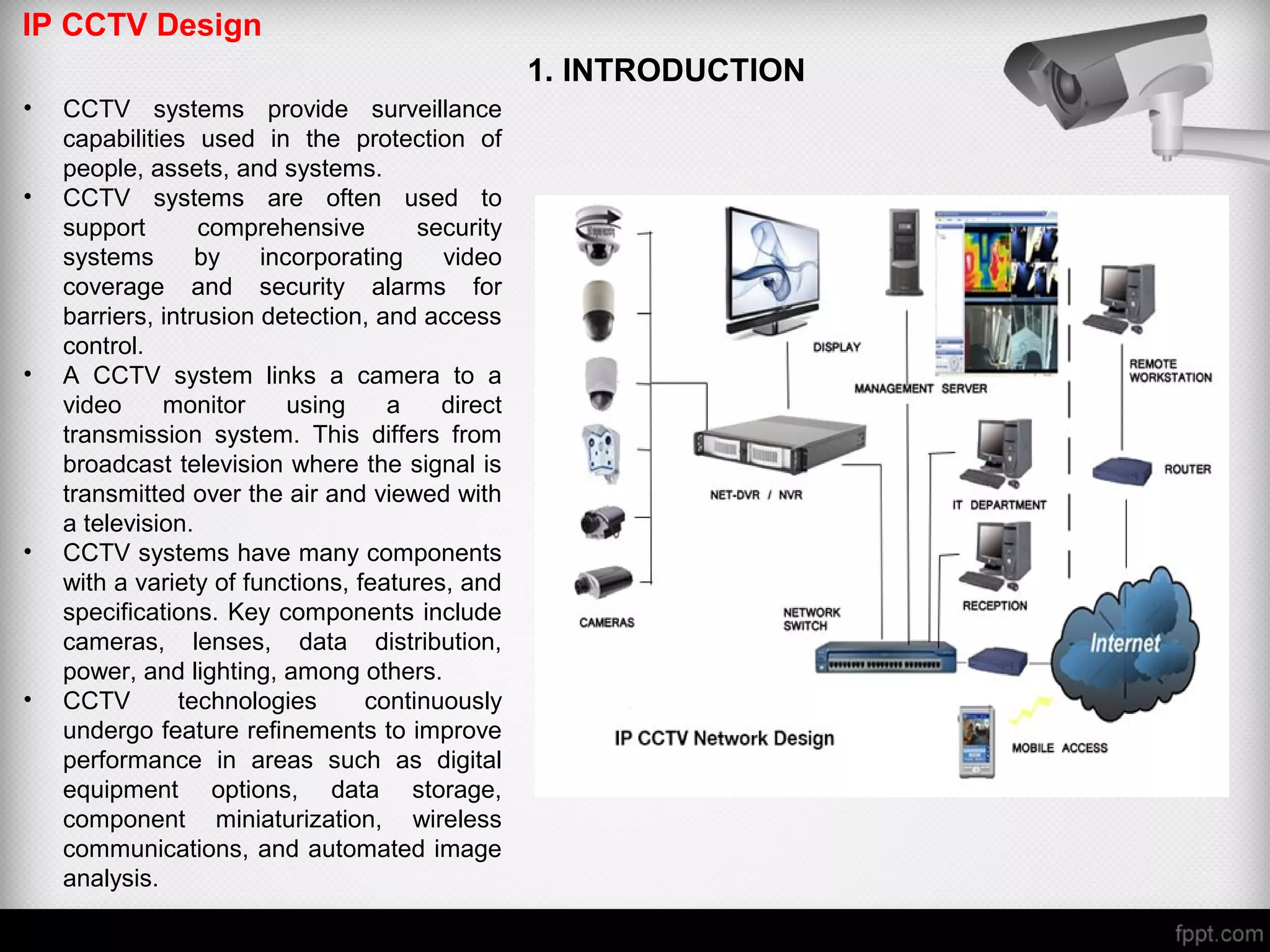 Ip cctv design full course by eng nader elmansi | PPT