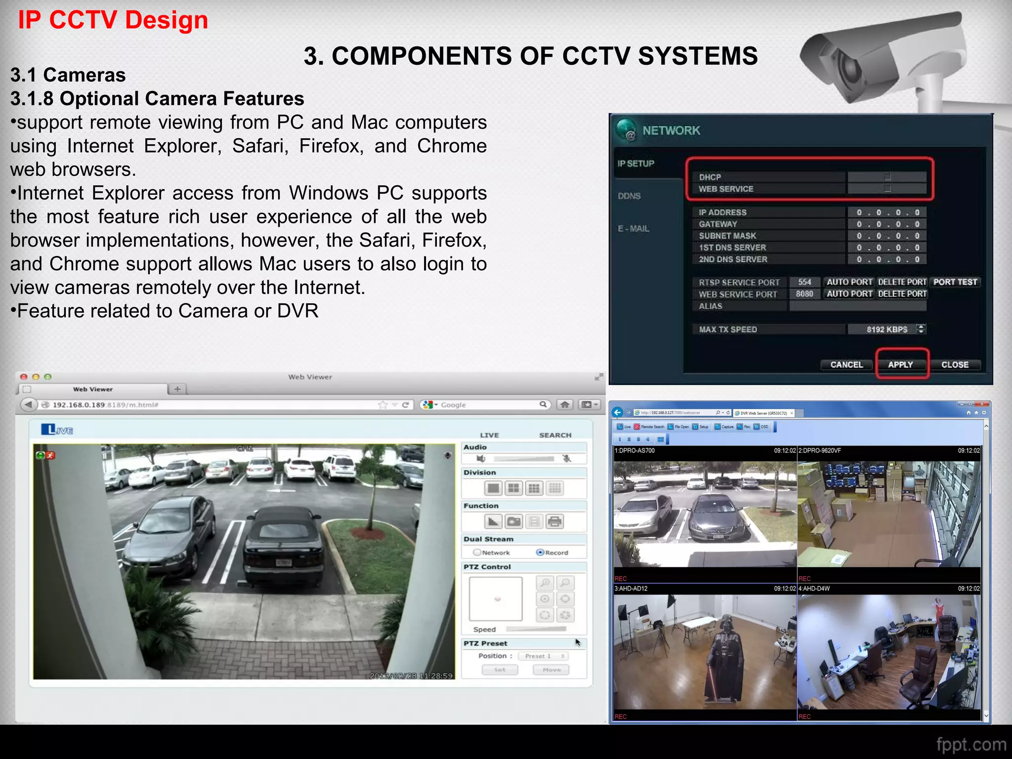 Ip cctv design full course by eng nader elmansi | PPT