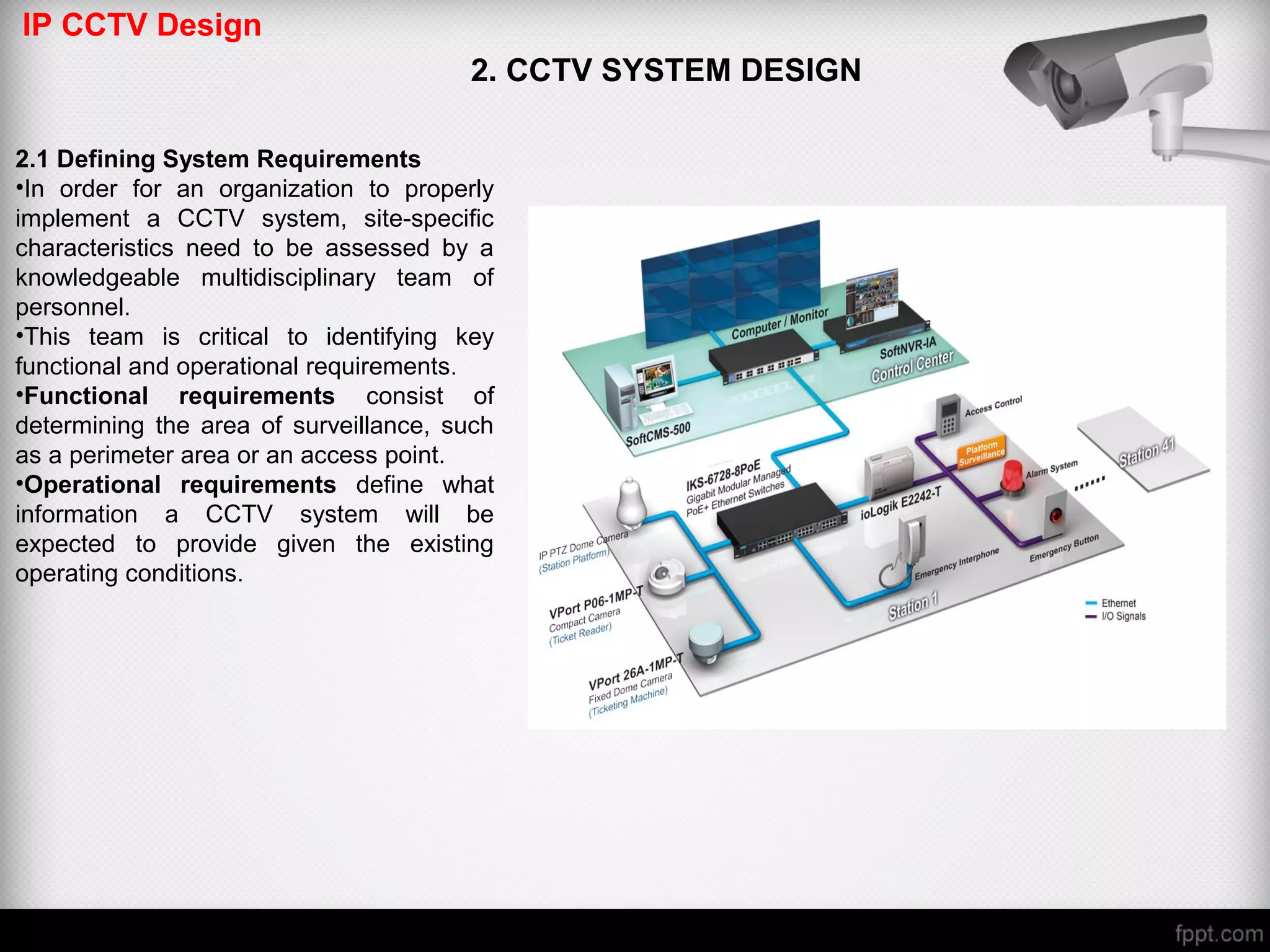 Ip cctv design full course by eng nader elmansi | PPT